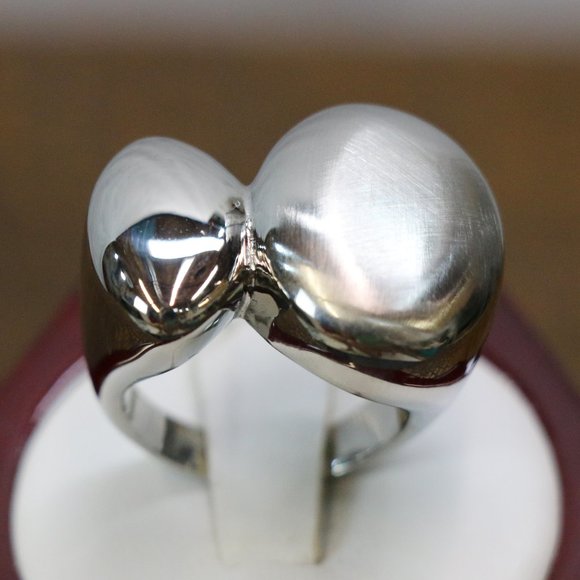 Jewelry | Steel Polished Satin Dome Ring | Poshmark